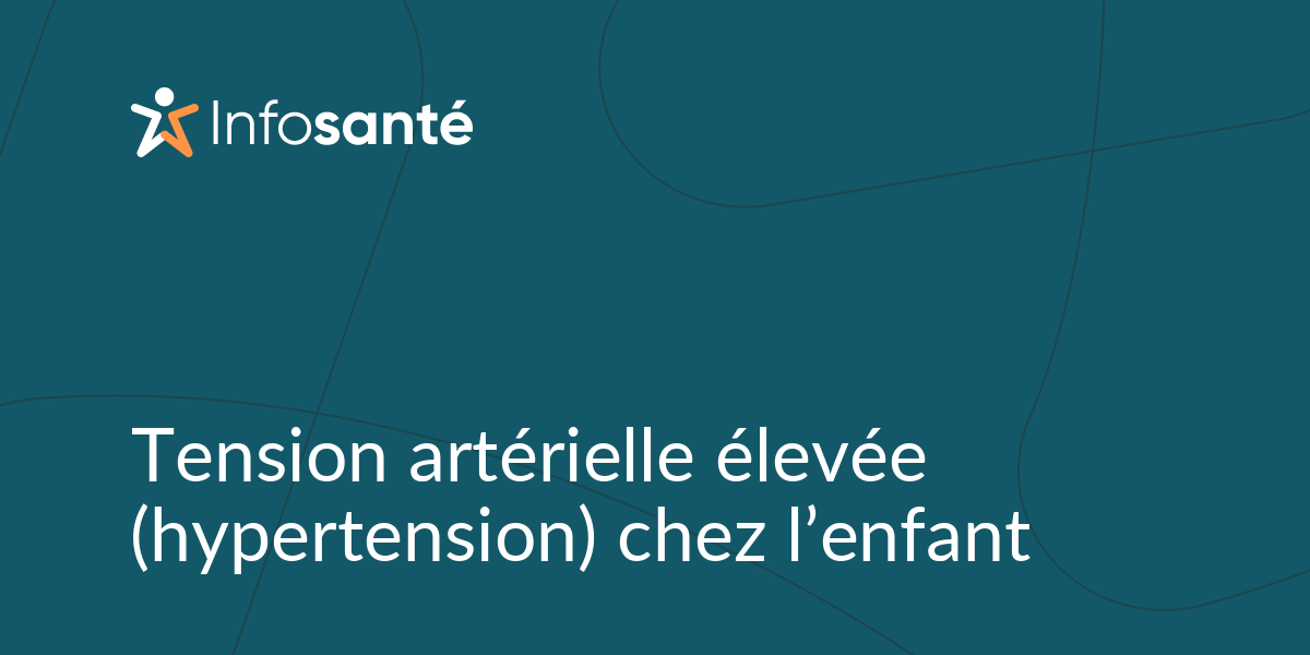 Tableau De Tension Artérielle Pour Les Enfants Normes Des Constantes